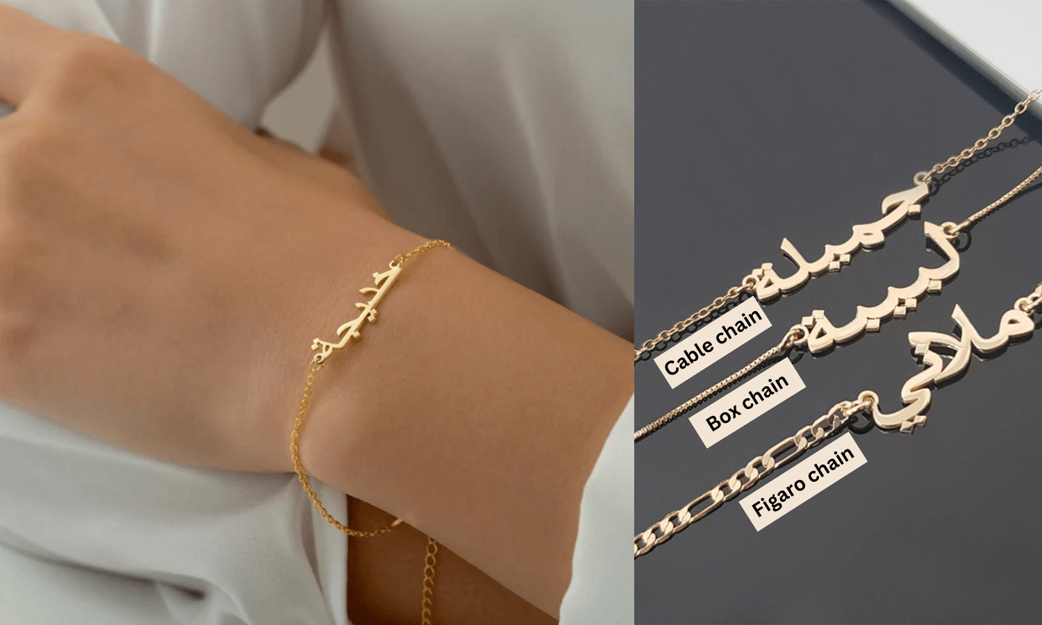Gorgeous Custom Arabic Name Bracelet – Jewelry Designed With Love